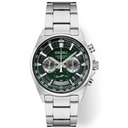 Seiko SSB385 Men's Chronograph Watch, Quartz, Green Dial, Water ...