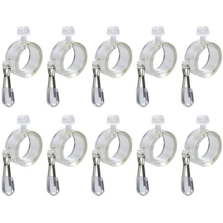 YDHely 10PCS Flag Pole Rings Clips, Plastic Flagpole Mounting Rings ...