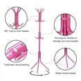 68.9x17.7in Metal Coat Rack Assembled Living Room Floor Hat Clothing ...
