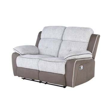 Naomi Home Chicago Deluxe Theater Style Motion Loveseat With LED Lights ...