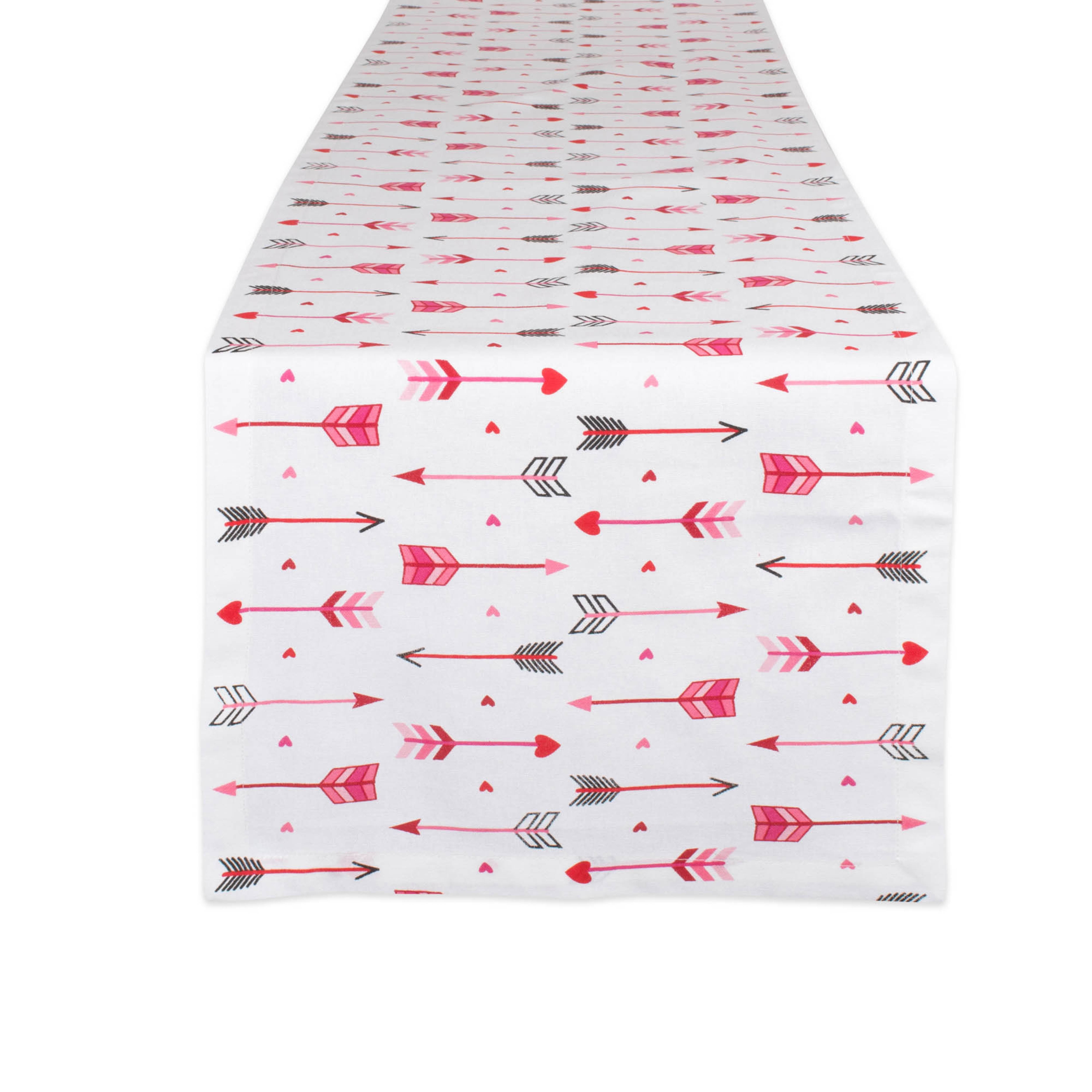 DII Hearts & Arrow Print Table Runner, 108"x14", 100% Cotton - Walmart.com