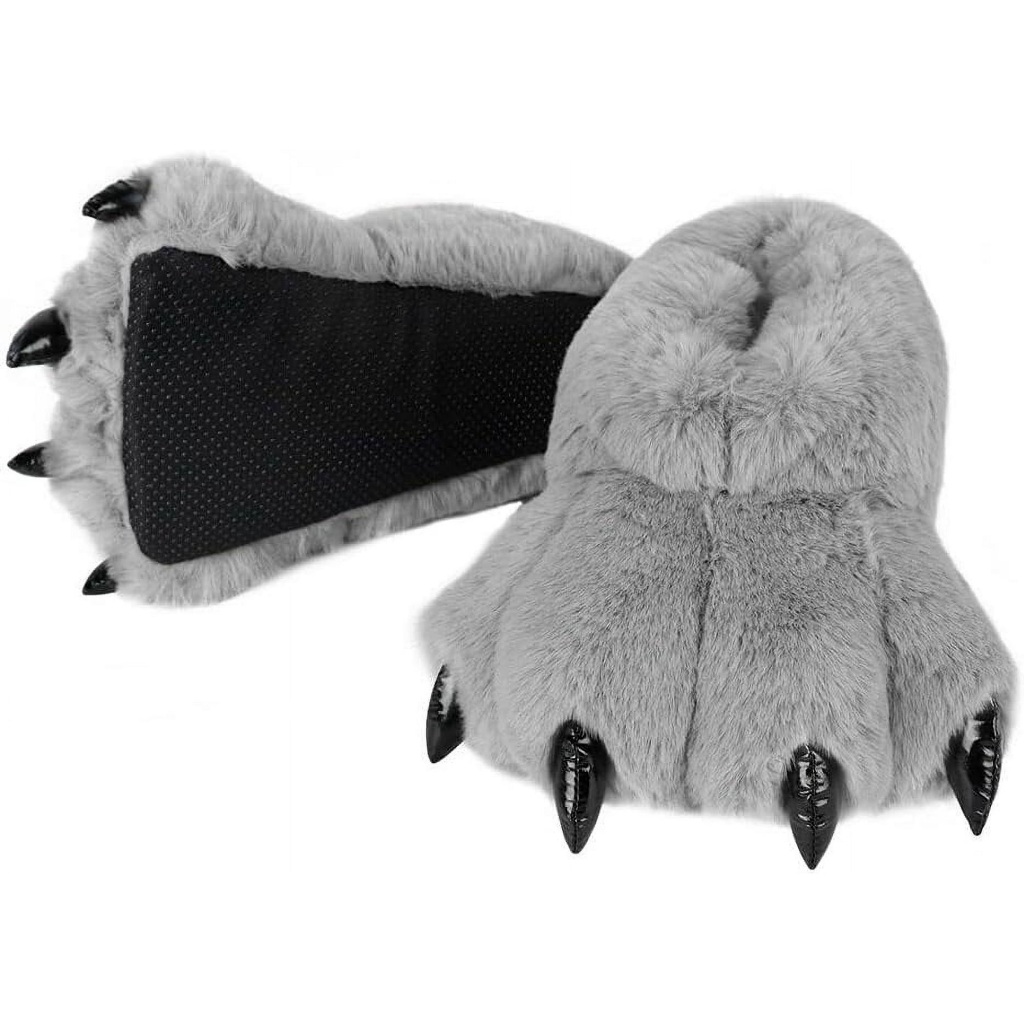 Click here for Unbranded Hugfegwe Men Plush Bear Feet Paw Slipper... prices