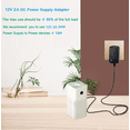 12V 2A 24W AC DC Power Adapter 4.6FT Cord, 5.5mm x 2.5mm Plug - Walmart.com