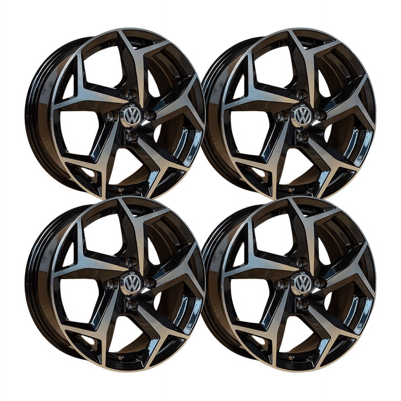 4 RINES 15 5X100 MACHINE FACE- Vento, JETTA, GOLF, NEON, ESTRATUS ...