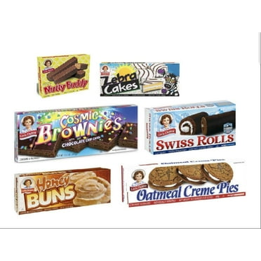 Variety Pack, Zebra Cakes, Cosmic Brownies, Honey Buns, Oatmeal Creme Pies, and Swiss Rolls (1 ...