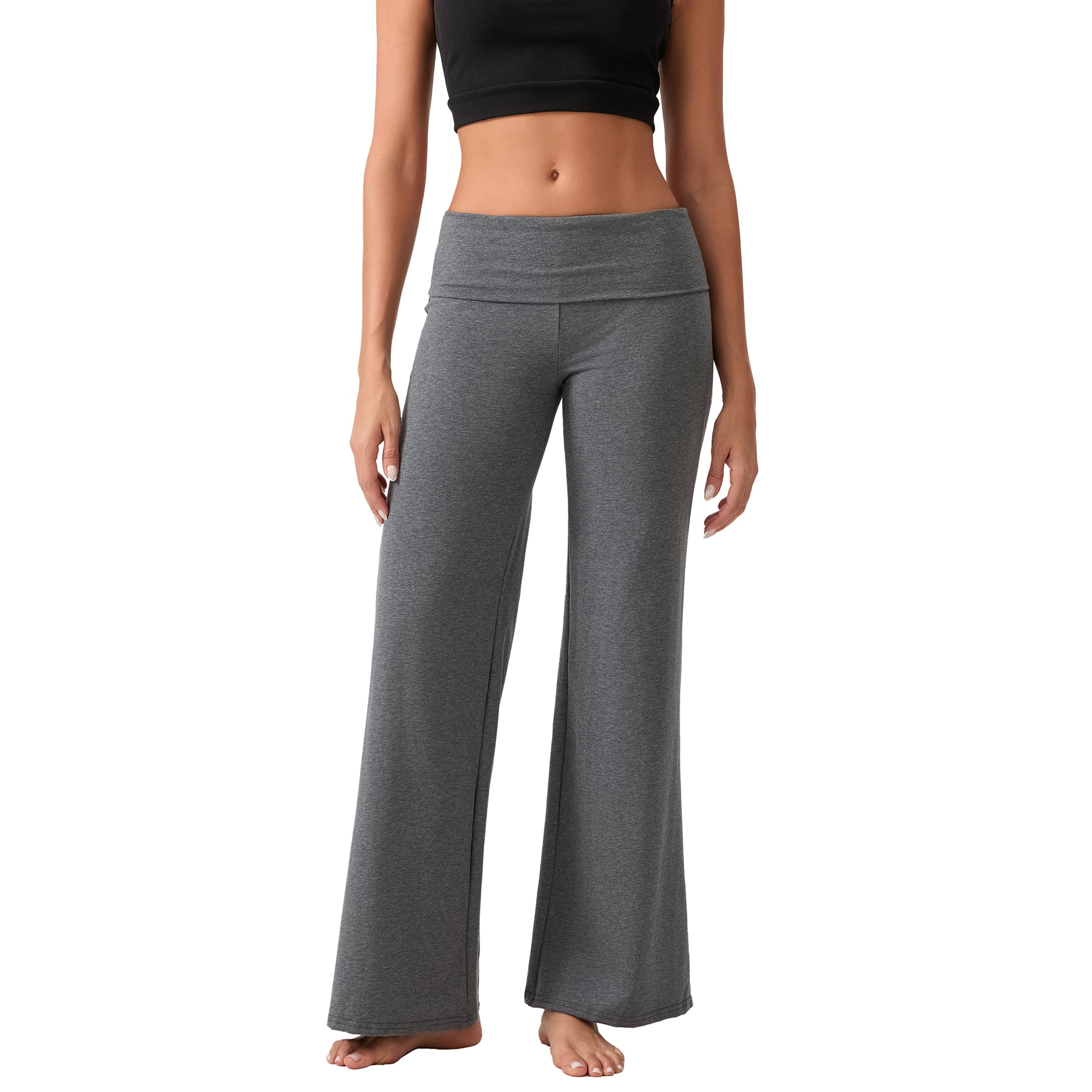 Click here for Gupgi Fold Over Yoga Pants For Women Wide Leg Trou... prices