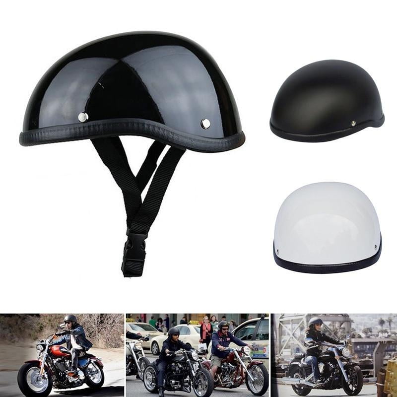 Buy Unisex Motorcycle Casual Half Helmet German Style Skull Caps Biker ...