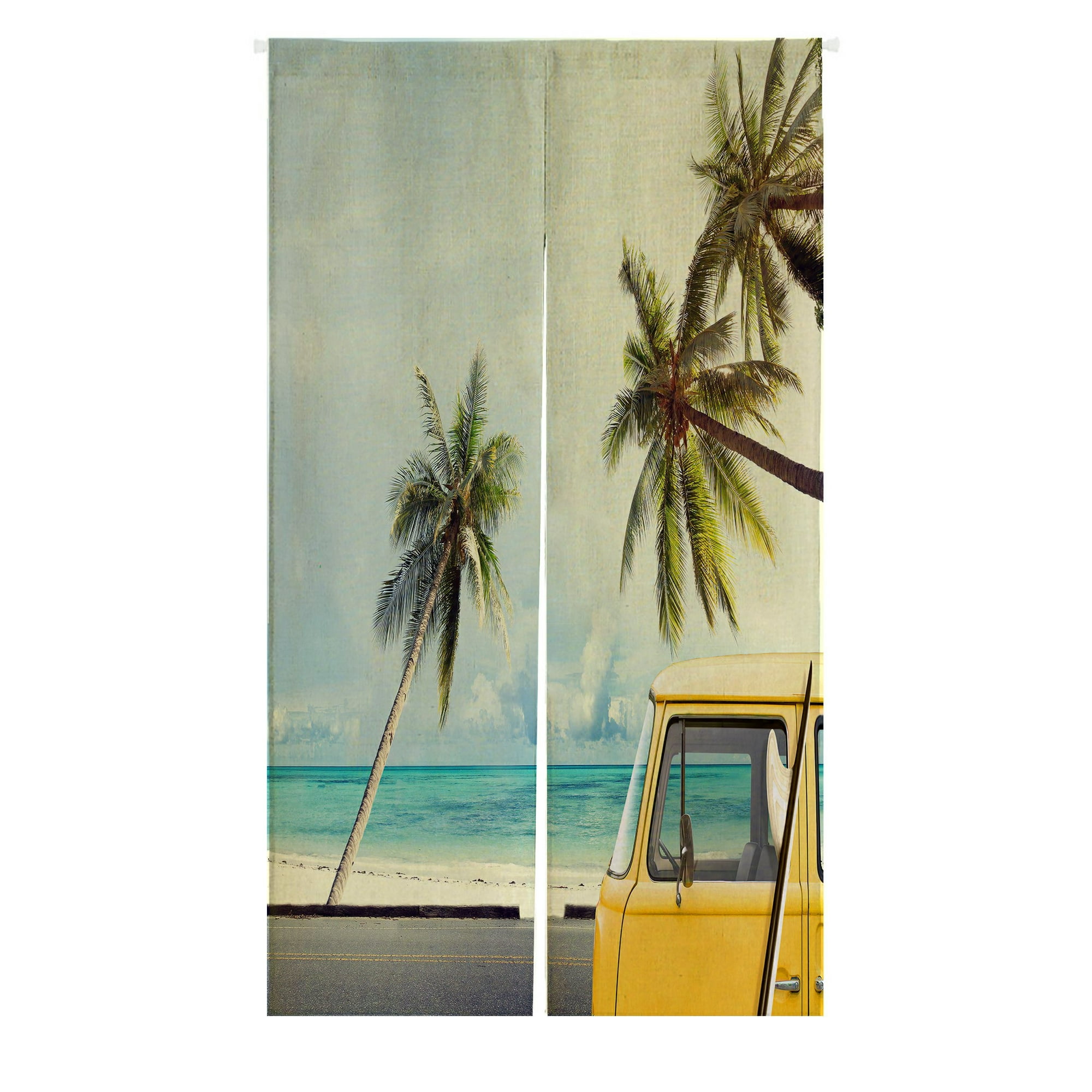 Click here for Erehome Vintage Car On The Beach Surfboard Japanes... prices