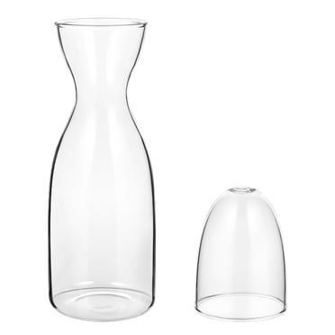 Umien Reusable 50 oz Clear Plastic Carafe with Sealed Flip Top Lid ...