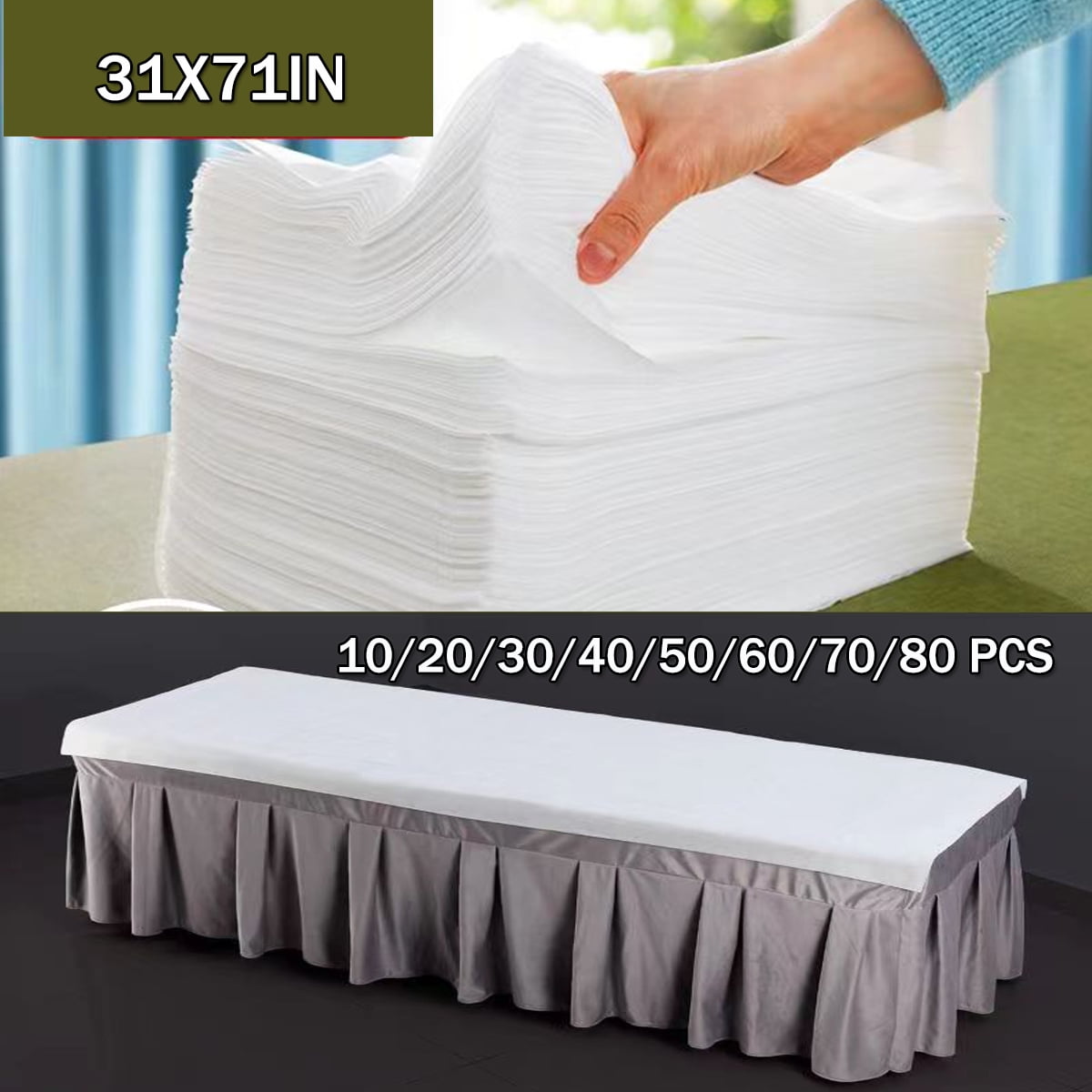 Disposable Bed Sheets Non-woven Spa Fabric Sheets Waterproof Massage ...
