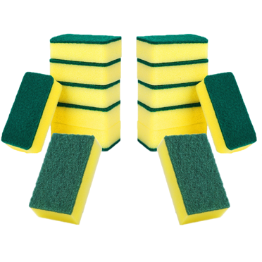 Daradara 24 Pcs Sponges for Dishes, 3.94Inch x 2.8Inch x 1.2Inch Dual ...