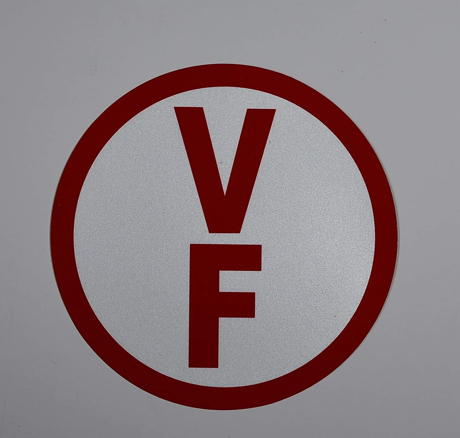 V-F Floor Truss Circular Sign (White,Reflective Sticker,6X6)(ref-2022-4 ...