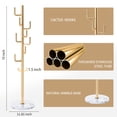 Metal Heavy Duty Coat Rack Stand, Modern Freestanding Coat Rack with ...