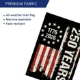 250 Years America Garden Flag, 250th Anniversary USA Patriotic Banner ...