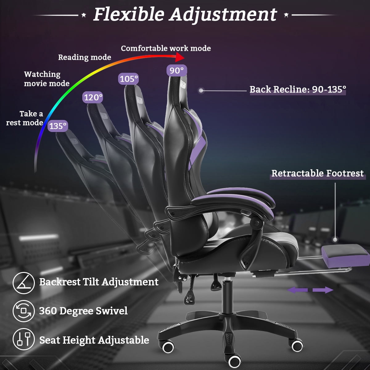 135 Degree Angle Chair