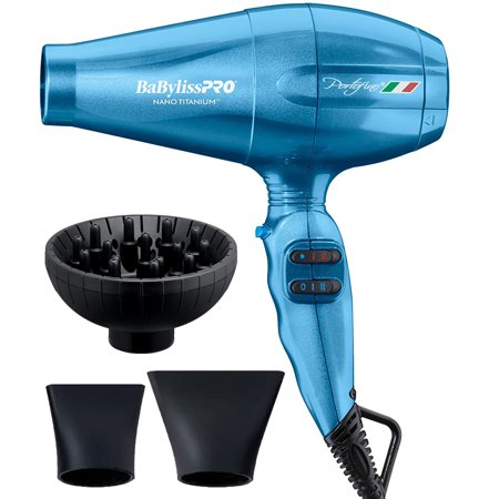 Babyliss Pro Nano Titanium Portofino 6600 Full-Size Hair Dryer, Blue # ...