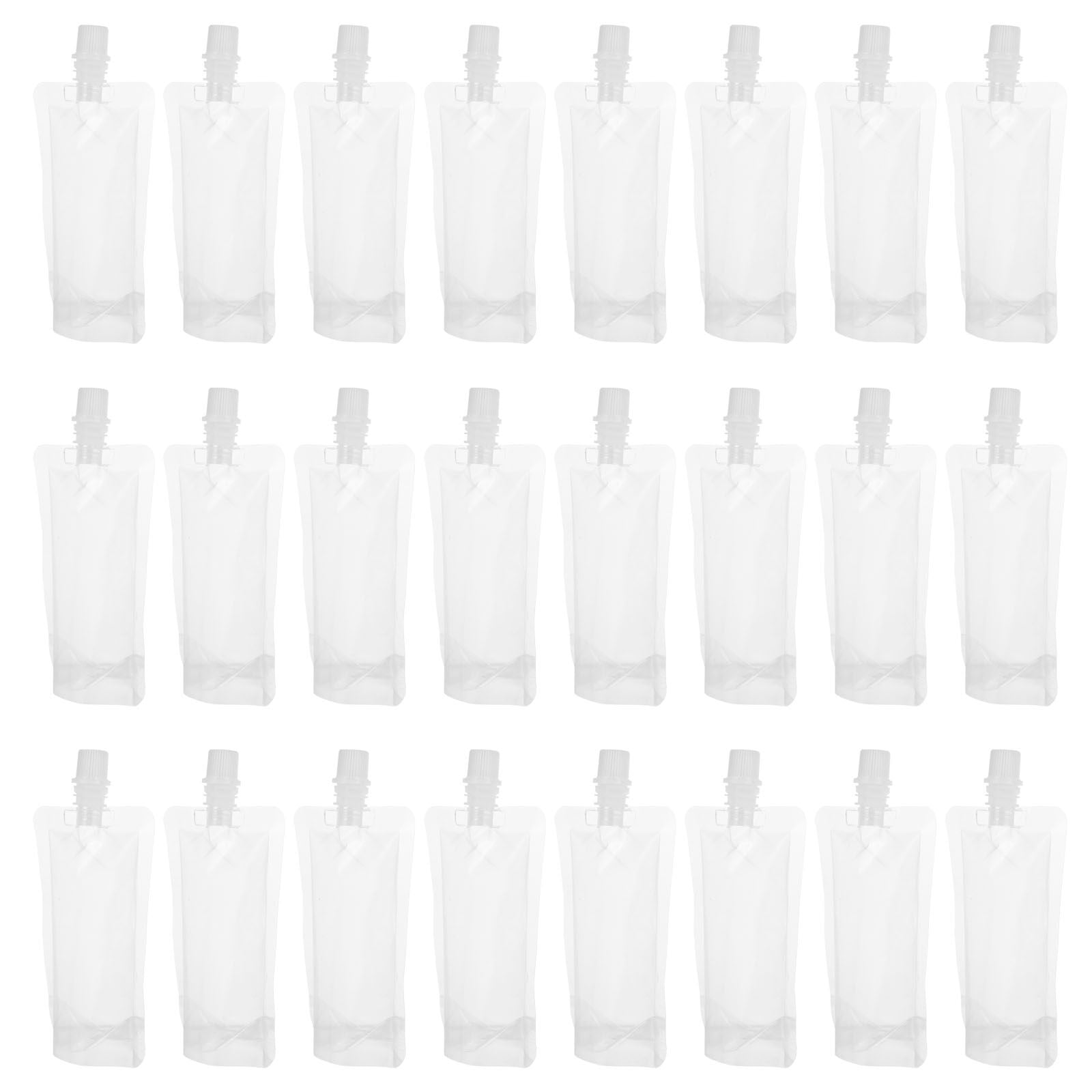 50pcs Transparent Beverage Flasks Standing Liquor Pouch Portable ...