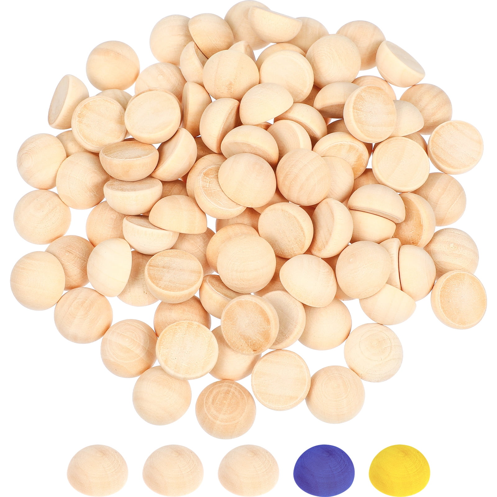 Click here for Raindrops 100 Pcs Half Wood Balls Unfinished Woode... prices