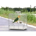 Bird Carrier Travel Cage - Stainless Steel Portable Folding Bird Travel ...