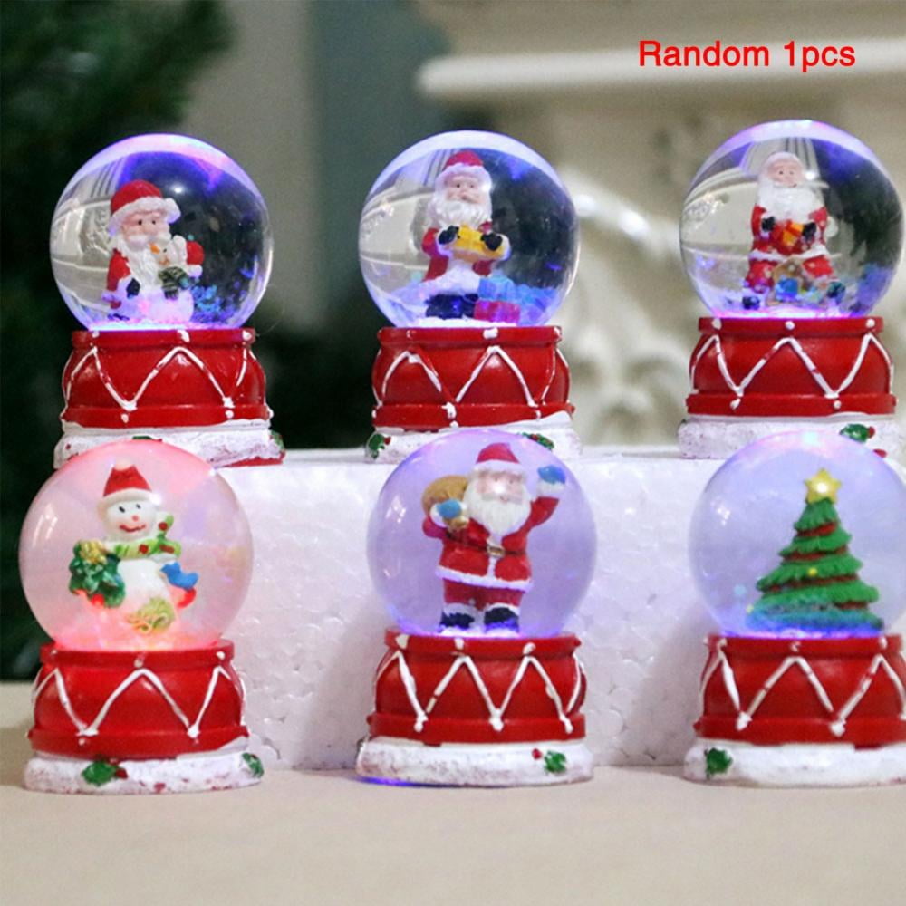 Santa Crystal Ball Christmas Snow Globe, Snow Globes for Kids Crystal ...