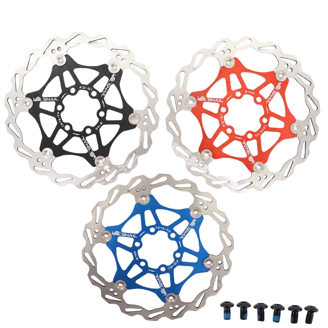 Snail Floating Brake Disk Rotor with 6 Bolts MTB Mountain Bike ...