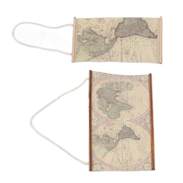 Mini Wall Chart World Map, Doll Mini World Map Stimulate Ornament Safe ...