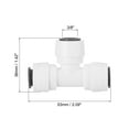 Uxcell 3/8" Push to Connect Water Line Fitting Tee Fittings, 3 Pack White - Walmart.com