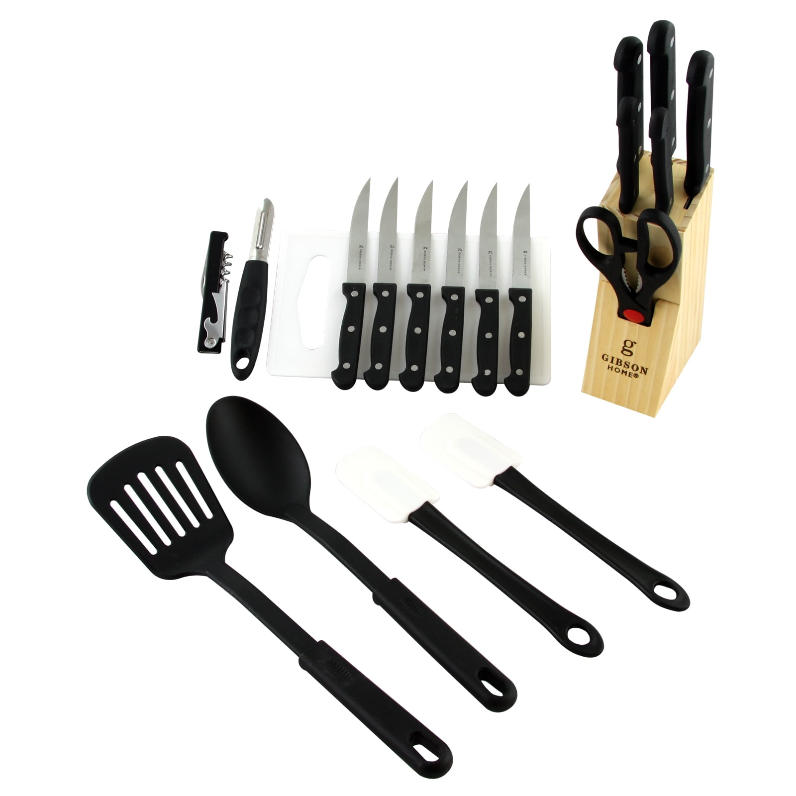Gibson Total Kitchen Cutlery 20 Piece and Gadget Combo Set - Walmart.com