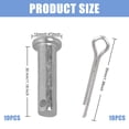10Pcs Stainless Steel Link Hinge Pin Single Hole Clevis Pin for Trailer ...
