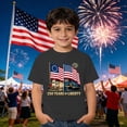 Boys Patriotic Flag T-Shirt 1776-2026 250th Anniversary Vintage America ...