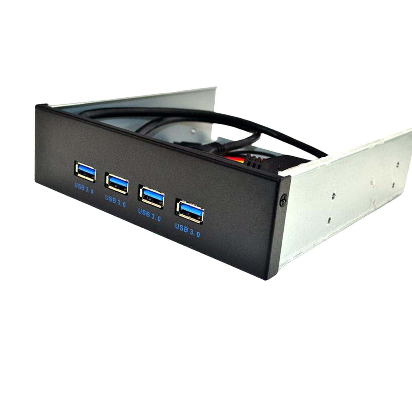 5.25 inch Front Panel USB Hub, 4xUSB3.0 19 Pin to 4 Interface ...