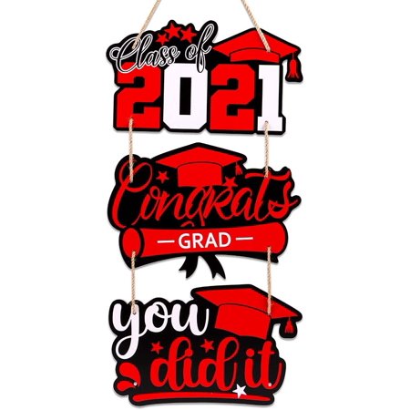 2021 Graduation Hanging Sign,Graduation Door tion,Class of 2021 ...
