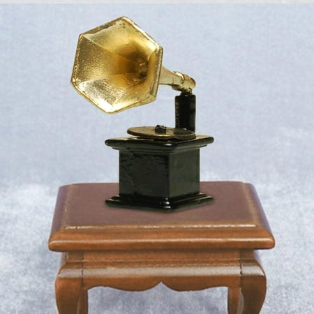Old Fashioned Dollhouse Phonograph :12 Scale Dollhouse Miniature ...