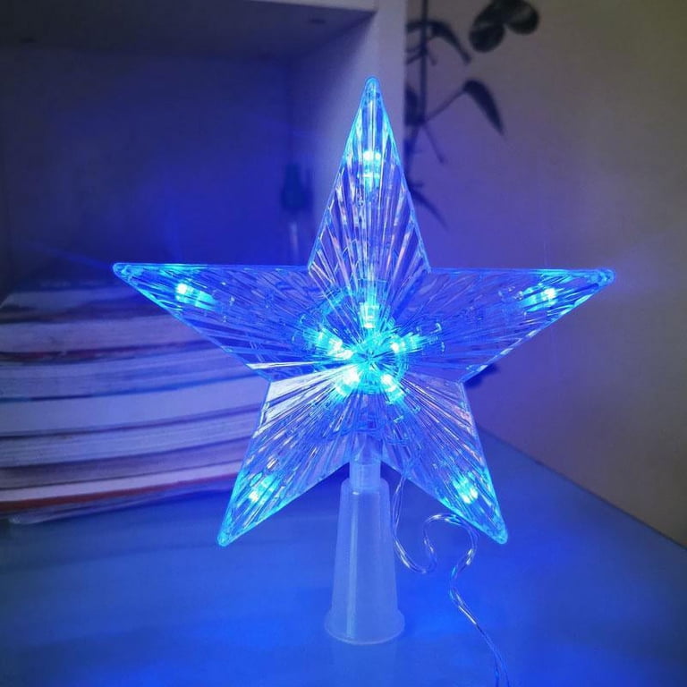 Tree Top Star Outdoor Light USB Christmas Star Tree Topper