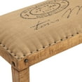 Bengal Manor Mango Wood Burlap Bench - Walmart.com