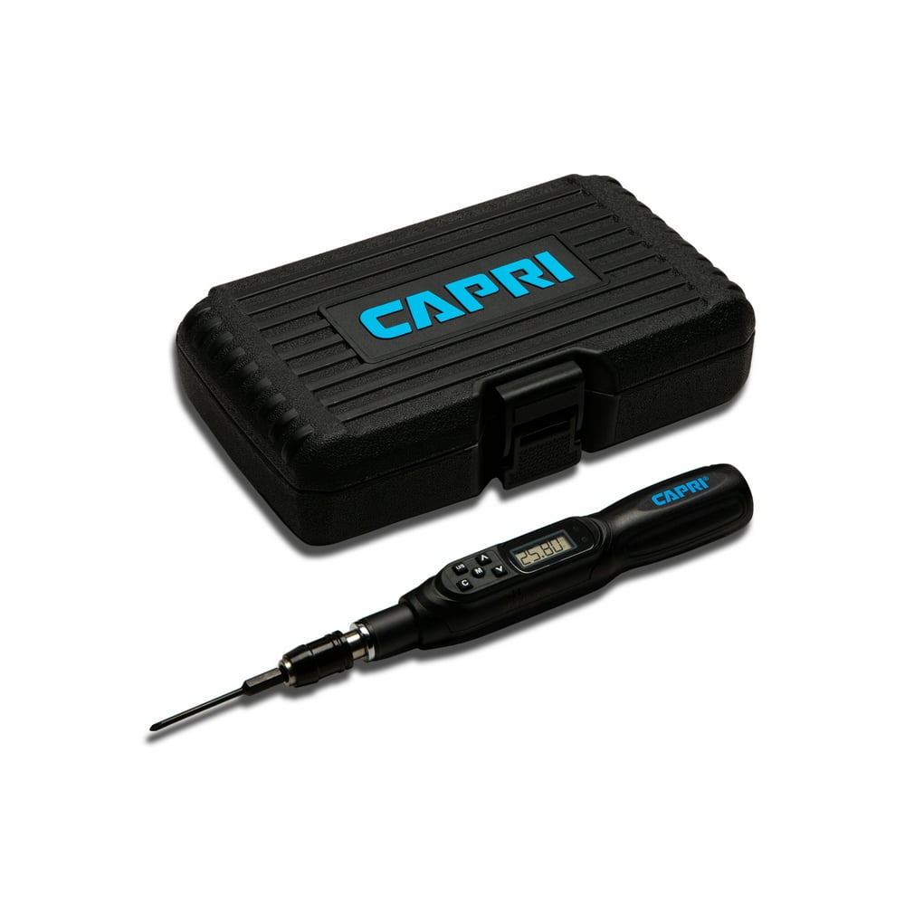 Capri Tools Digital Torque Screwdriver, Dual Direction, 0.88-17.7 in. lbs./10-200 cNm/1.02-20.41 ...