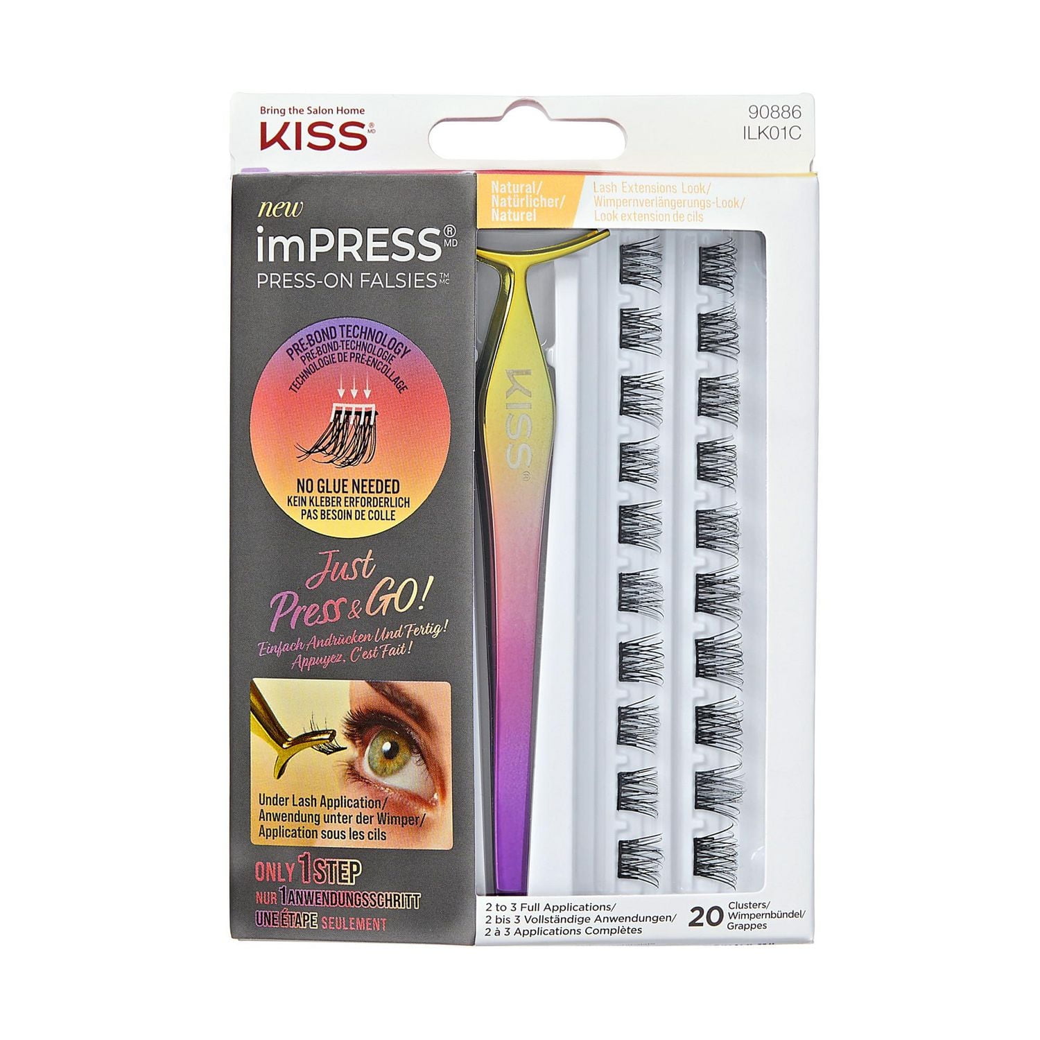 Click here for Kiss Impress Press-On Falsies Eyelashes  Natural... prices