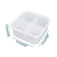 WEGFTDUOP 4-Compartment Fresh-Keeping Box,1Pc Food-Grade ABS Covered ...