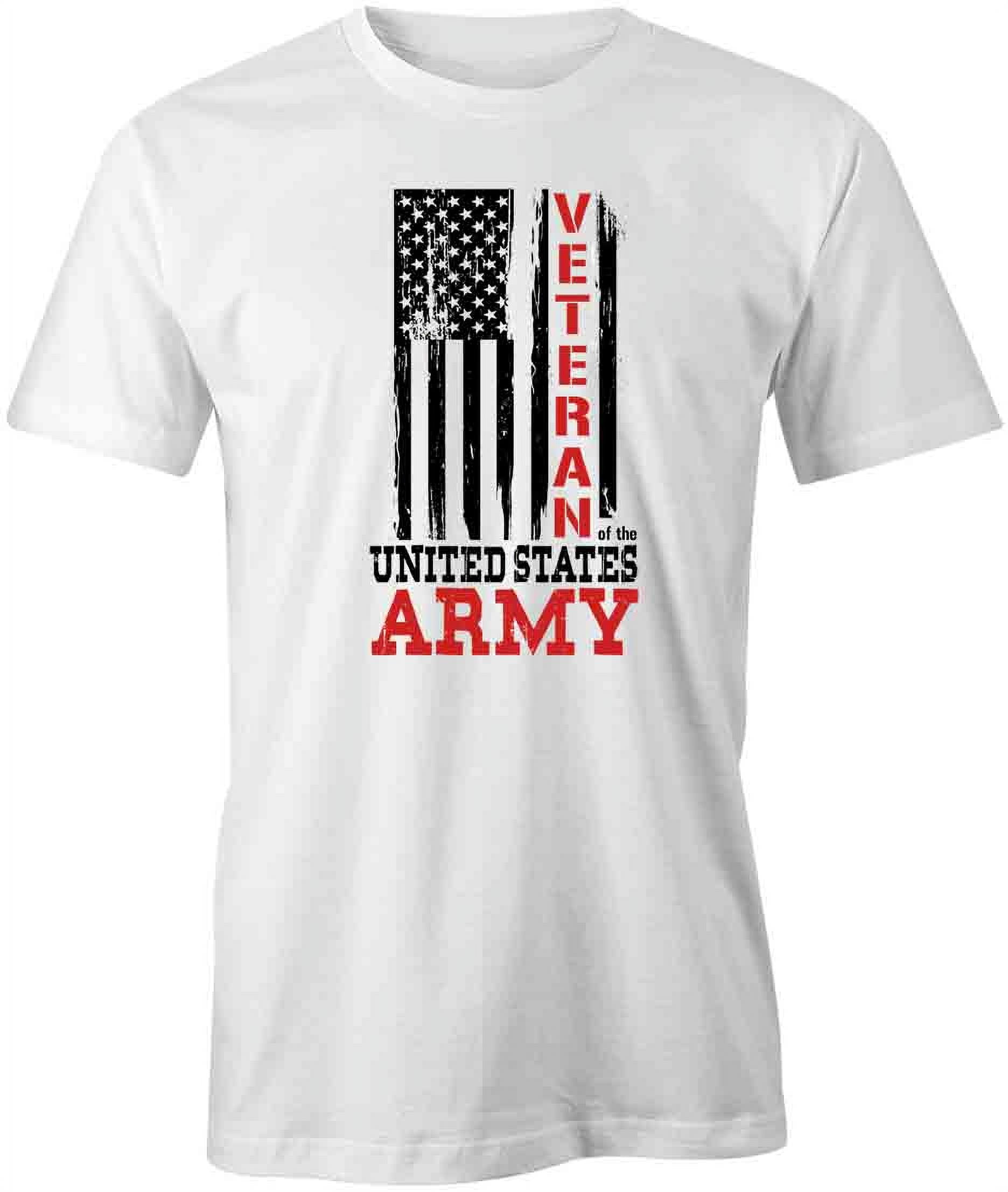 Veteran Of The US Army T-Shirt | Patriotic American White Tee Gift ...