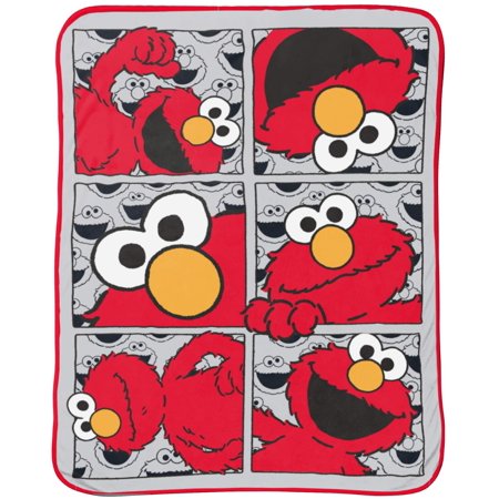 Jay Franco Sesame Street Hip Elmo Throw Blanket - Measures 40 x 50 ...