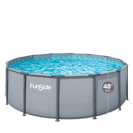 Funsicle Oasis Above Ground Metal Frame Swimming Pool Set – with FB800S ...