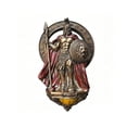 Art Wall Decor Lamp, Resin War God Sculpture Night Light With Red Cape ...