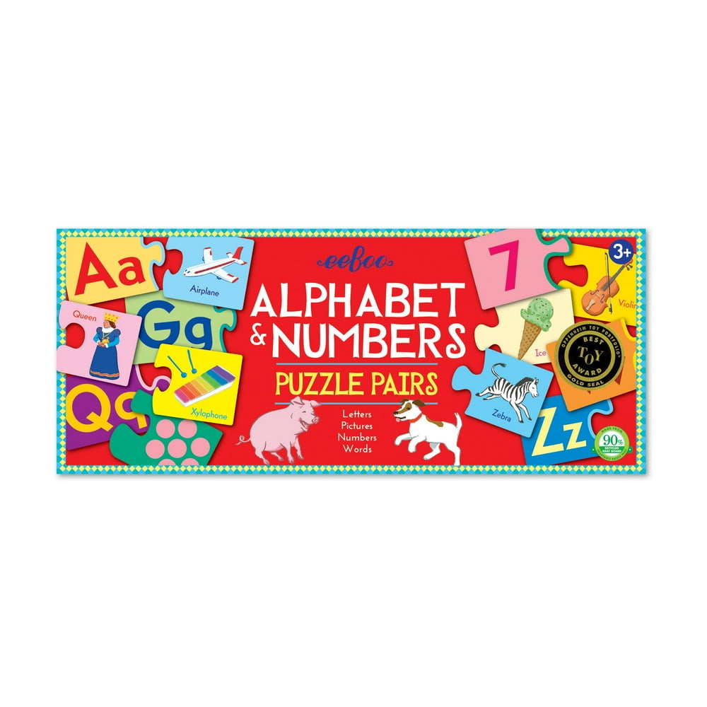 Alphabet & Numbers Puzzle Pairs - Walmart.com - Walmart.com