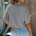 jobturf Crop Tops for Women Trendy Crew Neck T Shirts Summer Breathable ...
