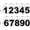 2 Sets Vinyl Numbers Stickers Self-Adhesive Window Numbers Stickers Die ...