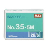 MAX HD-50DF STANDARD 5000pk 1/4" STAPLES - 5,000 page yield - Walmart.com