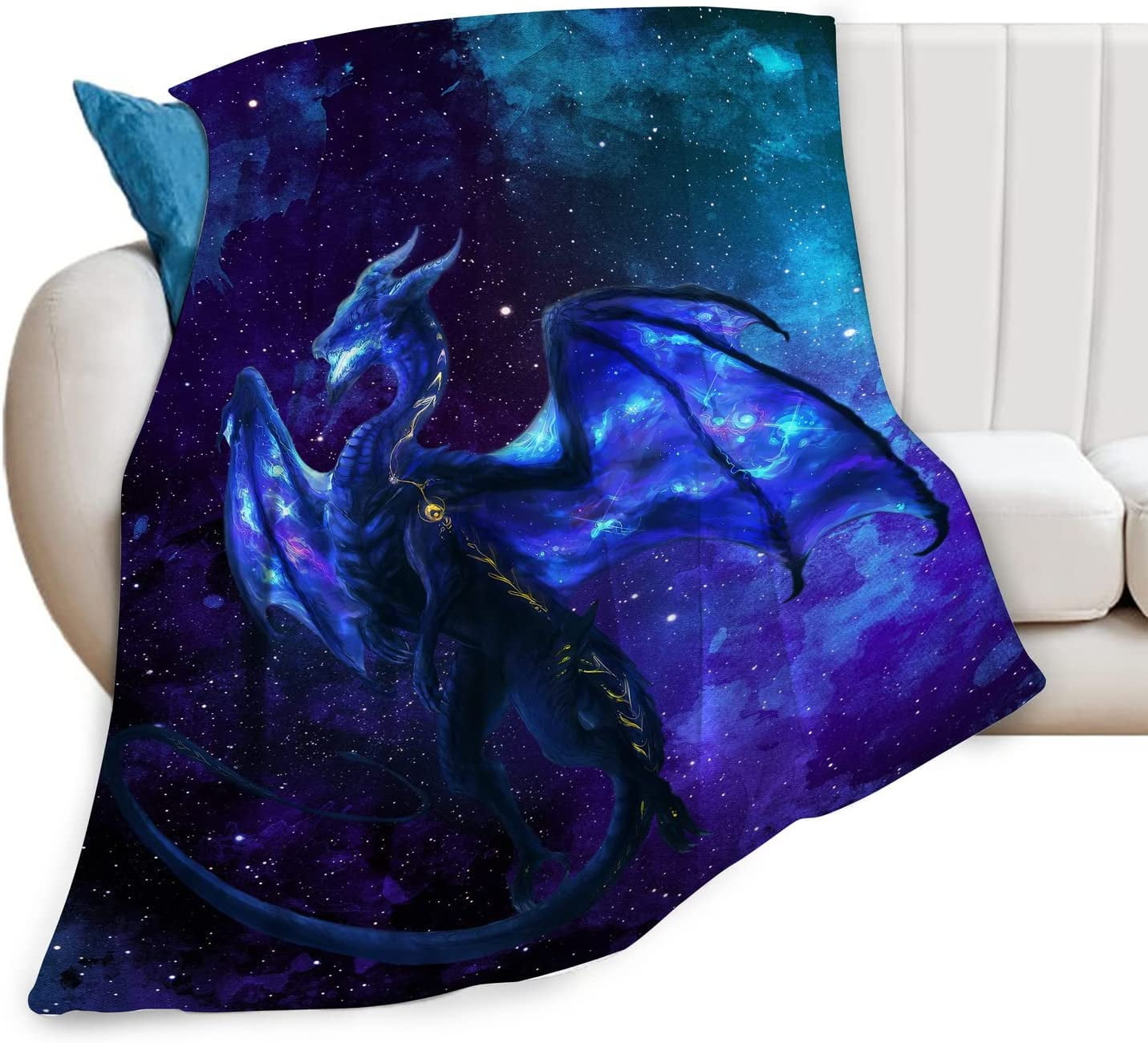 Dragon Blanket for Boys Men Dragon Space Throw Blanket for Kids Adults ...