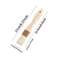 Basting Brush,Natural Soft Bristle Heat Resistant Wooden Handle ...