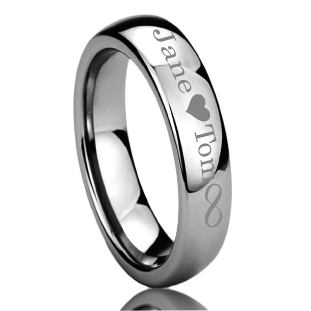Pristine J - Free Engraving Women's Personalized Outside Inside ...