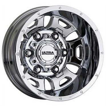 17" Silver Predator Dually 049 Wheel by Ultra Wheel 049-7692FC ...